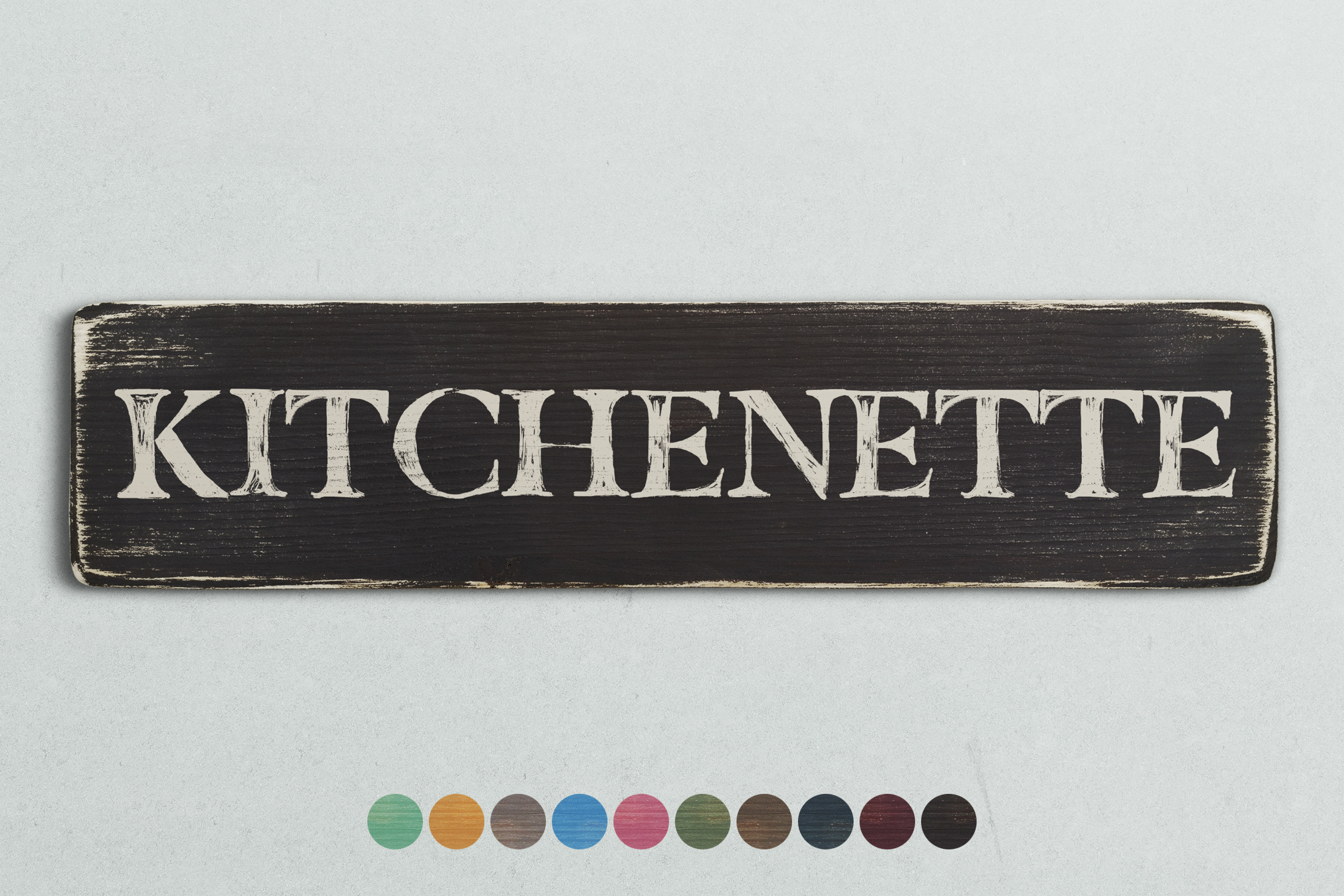 KITCHENETTE Vintage Style Wooden Sign. Shabby Chic Retro Home Gift | eBay